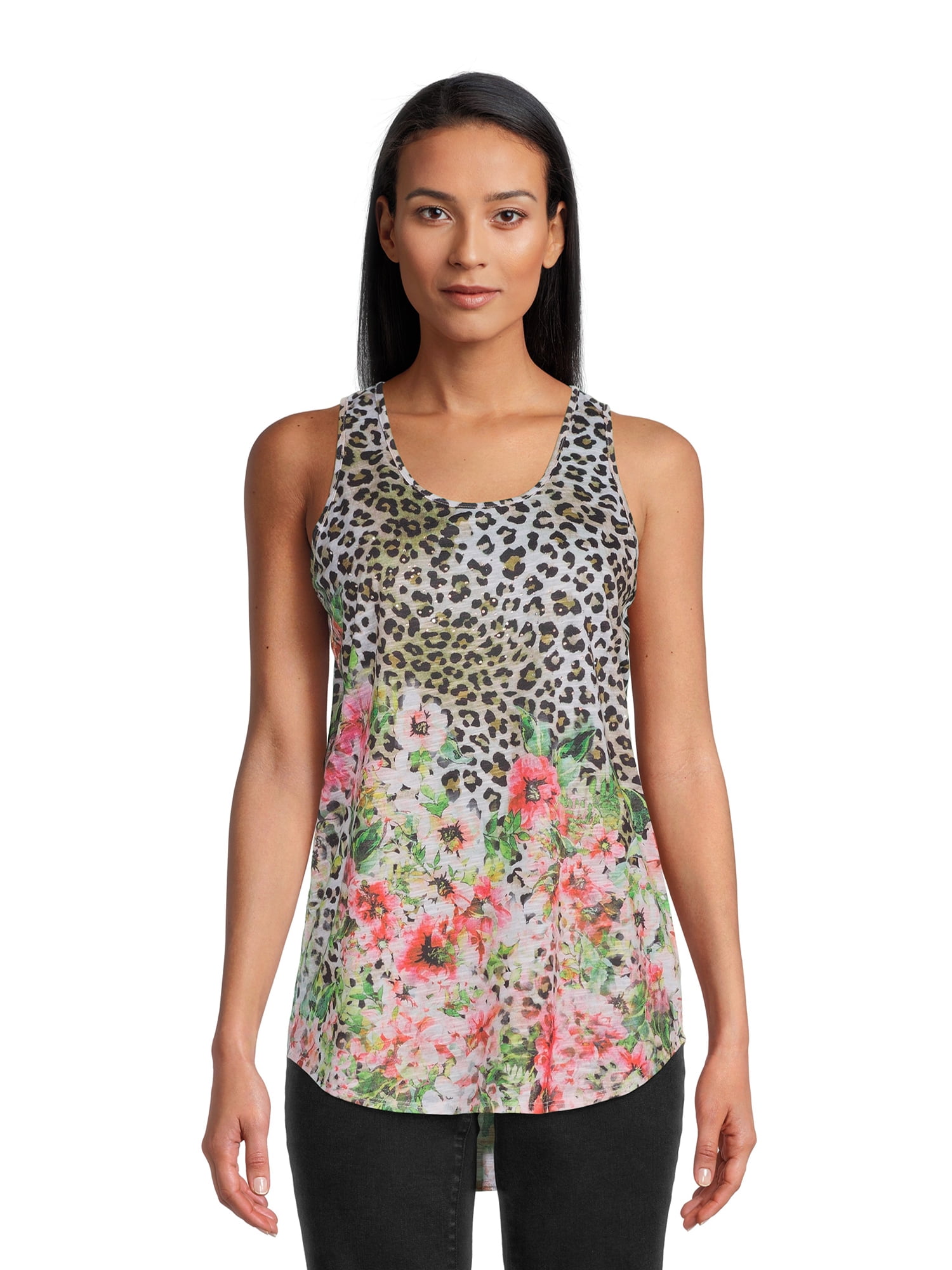 Concepts Women's Sublimation Print High Low Tank Top - Walmart.com