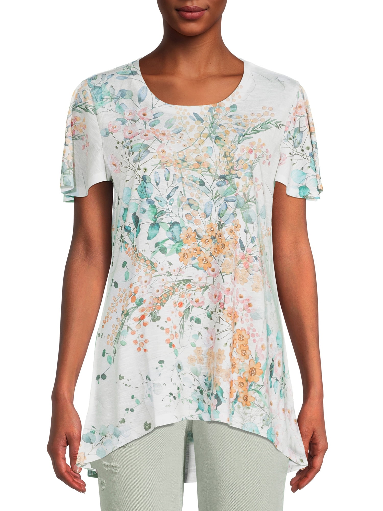 Concepts Women's Sublimation Short Sleeve Top - Walmart.com