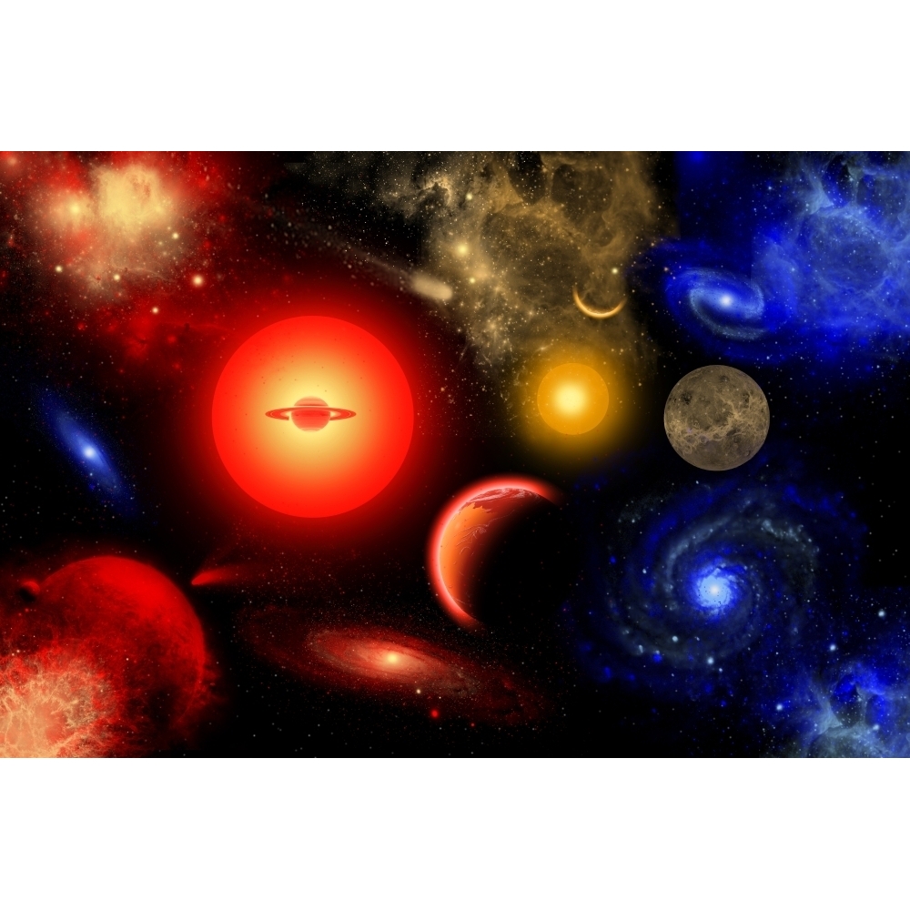 Conceptual image of binary star systems that are found throughout our ...