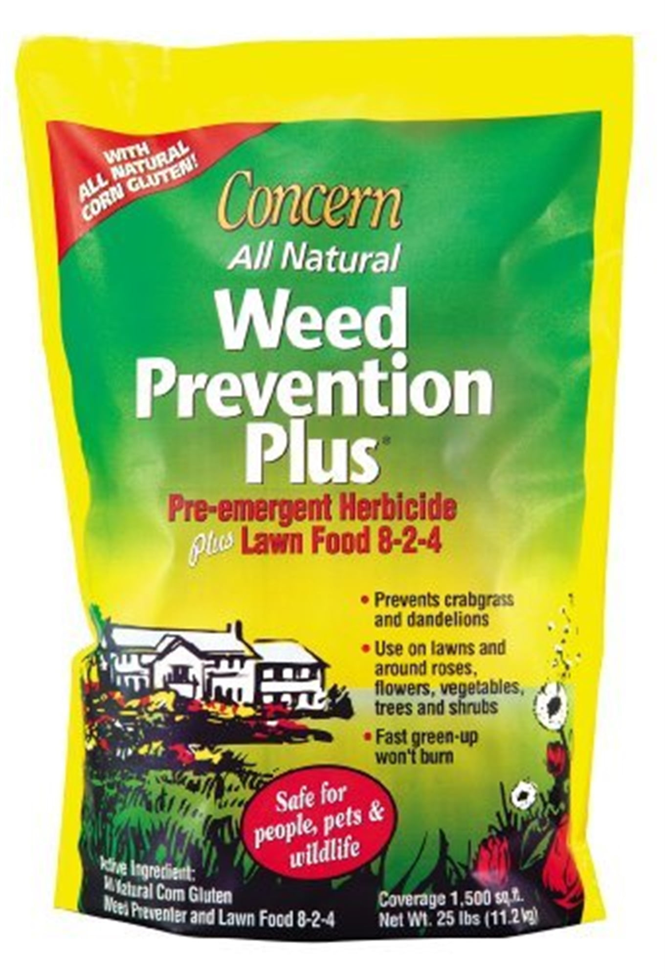 Concern Weed Prevention Plus Lawn Control Treatment, All Natural ...