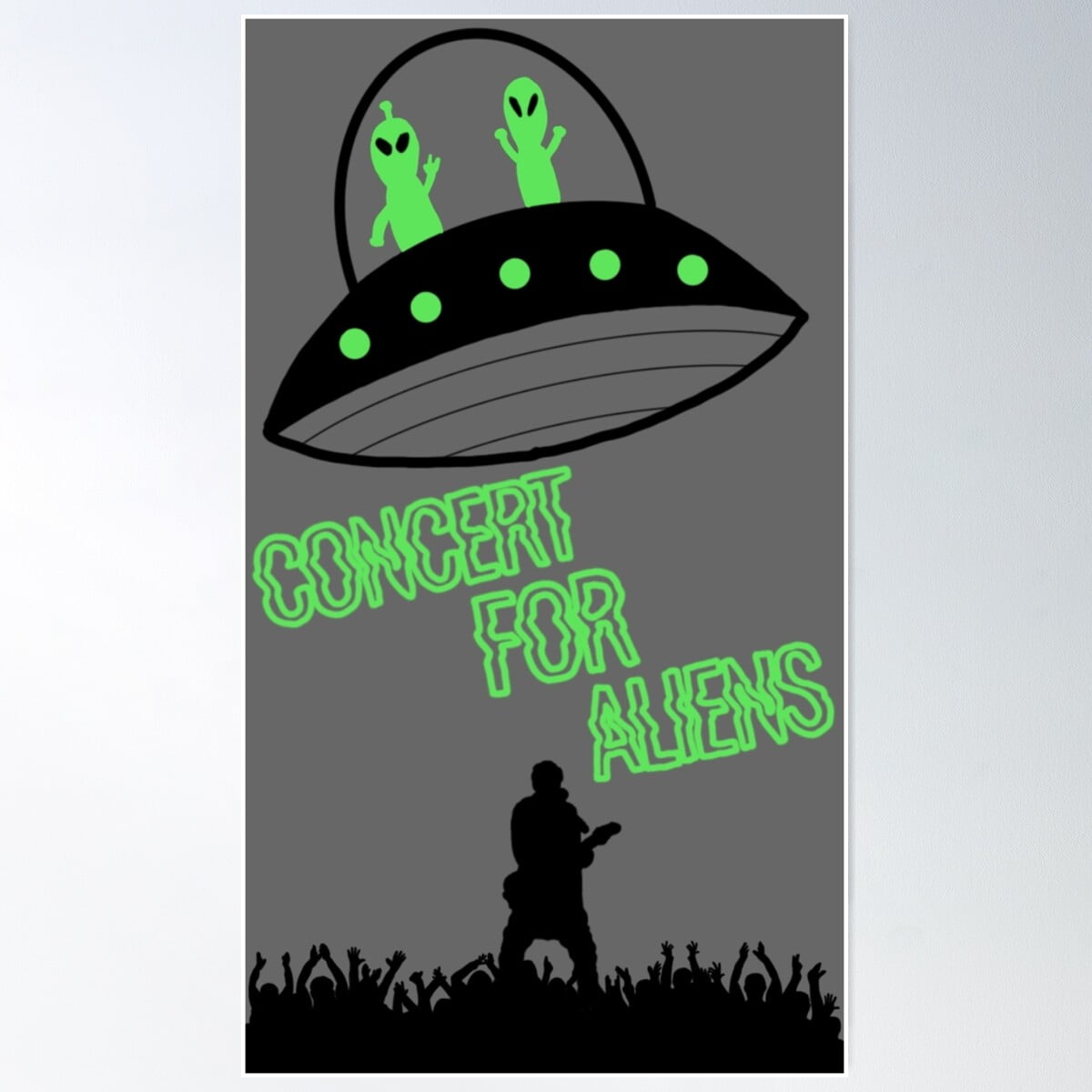 Concert For Aliens Poster Wall Art, Modern Wall Decor For Living Room ...
