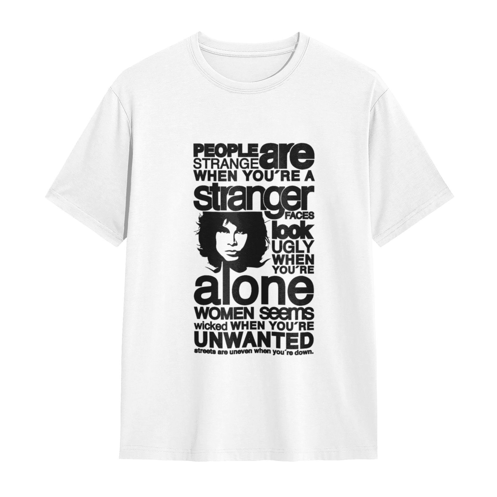 Concert Jim Morrison Men's Shirt T-Shirt Round Neck Short Sleeves Tee ...