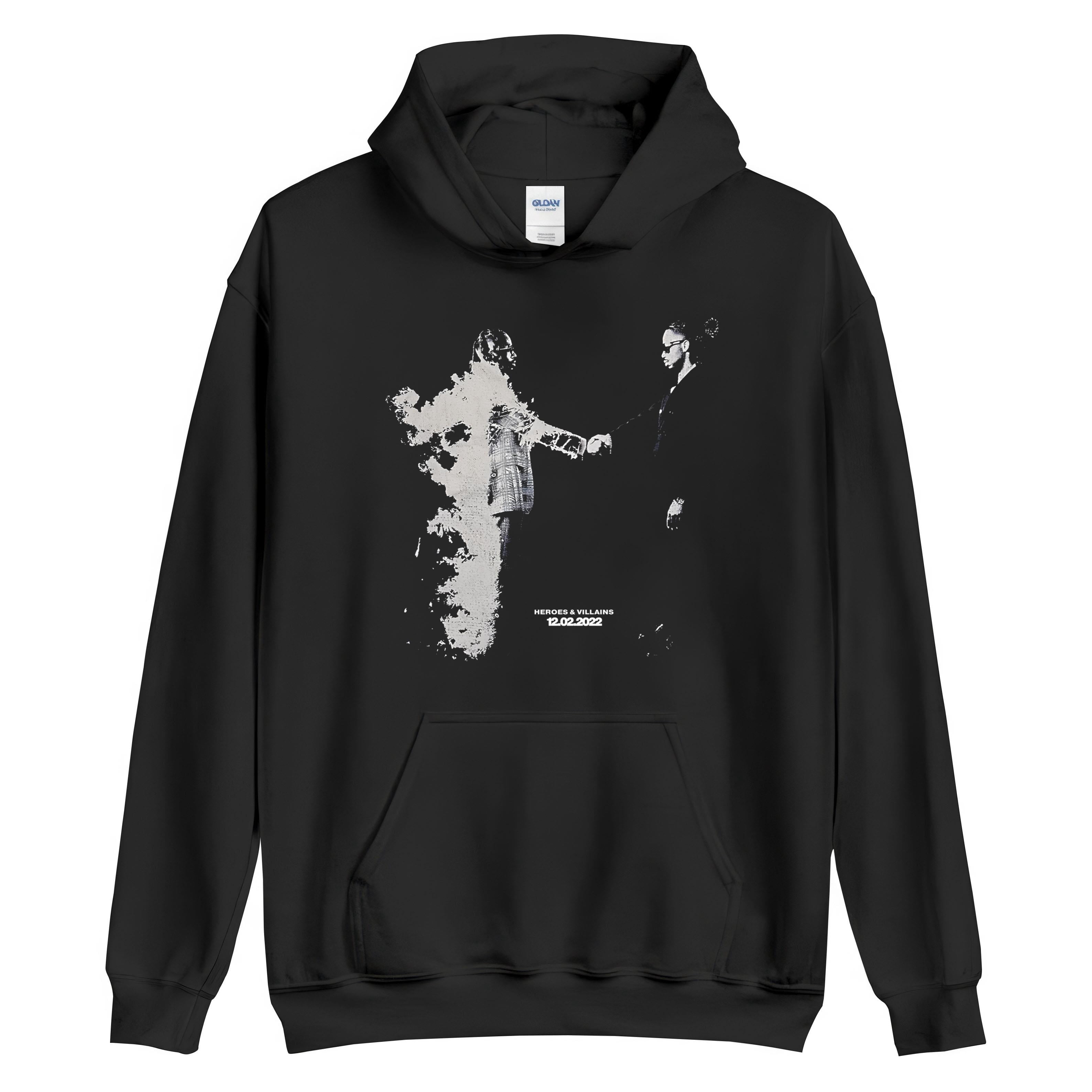 Concert Merch Heroes And Villains 2022 Album Rare Hip Hop Graphic Print ...