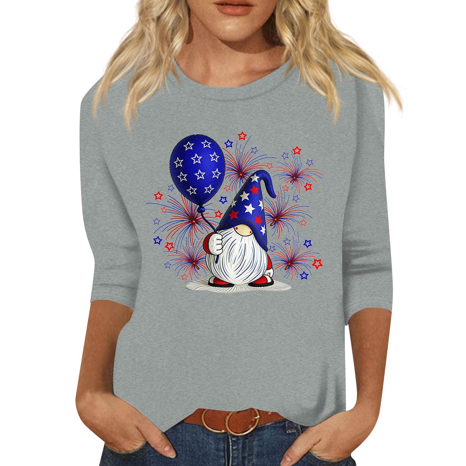 Concert Tops For Women, Lightweight Beach Vacation Abstract Print Top ...