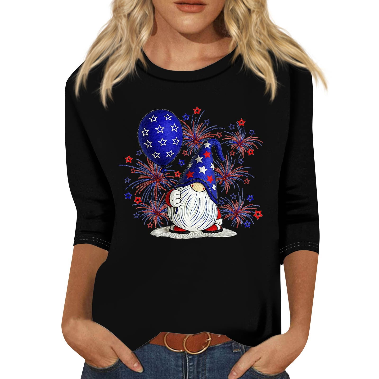 Concert Tops For Women, Lightweight Beach Vacation Abstract Print Top ...