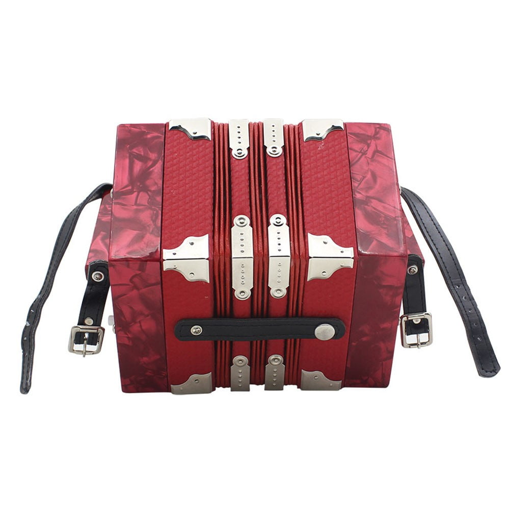 Concertina Accordion with Carry Bag 20 Button 40 Reed & Lightweight ...