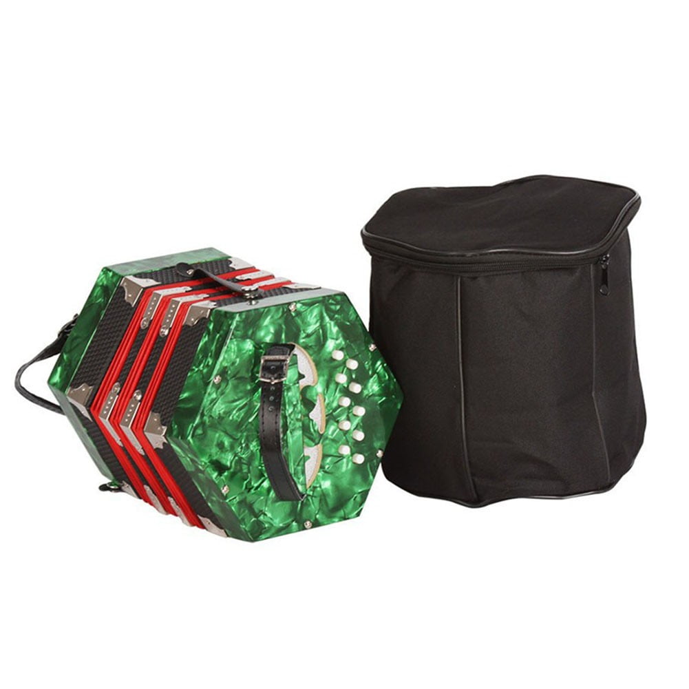 Concertina Accordion with Carry Bag 20 Button 40 Reed & Lightweight ...