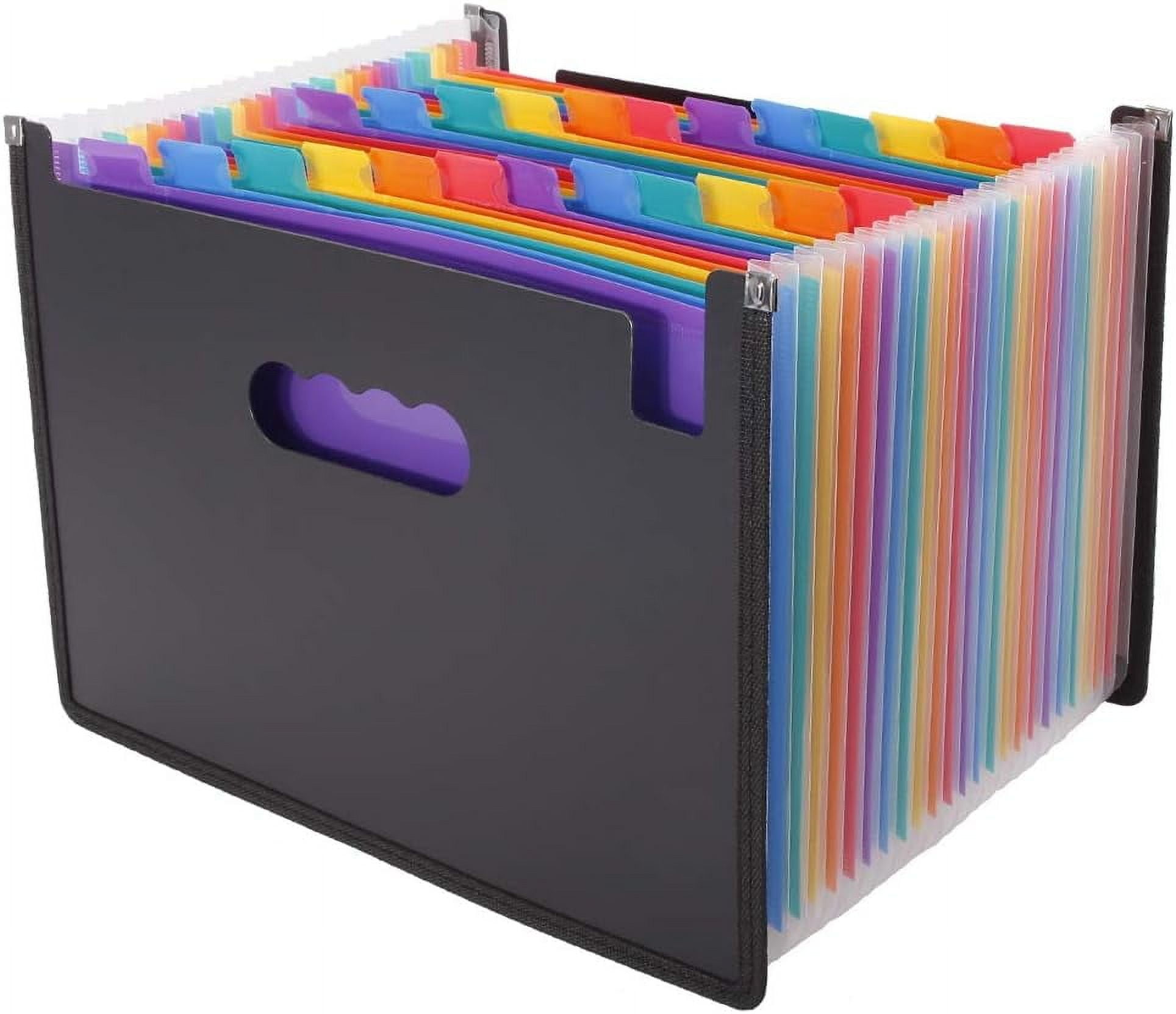 Stylish Appearance Portable Accordion File Folder, Expanding Files Folder with Multicolour Stand ...