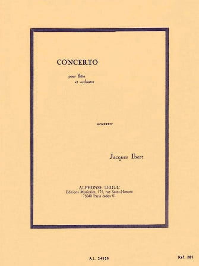 Concerto Pour Flute Et Orchestre (partition De Poche) Jacques Ibert ...