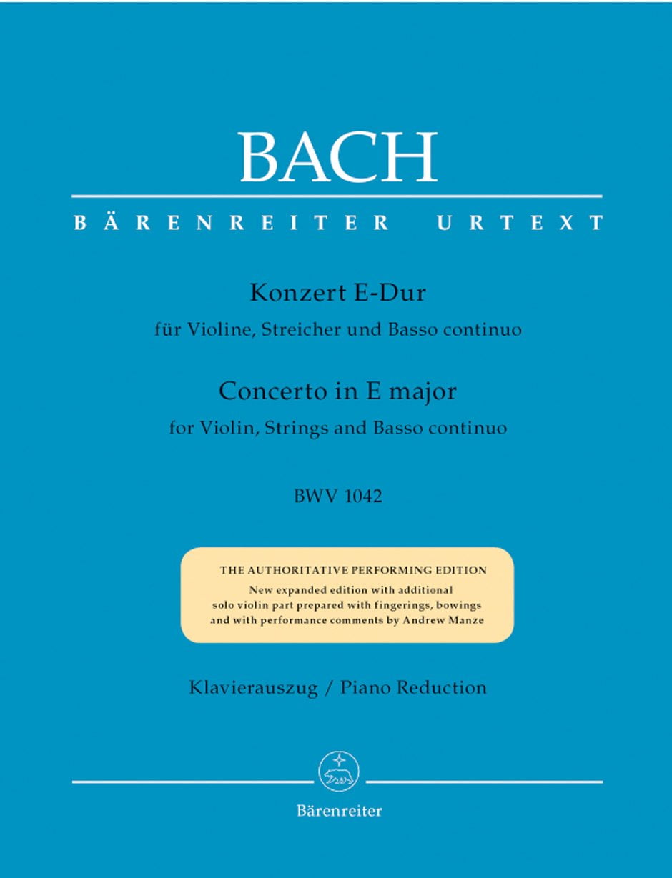 Concerto for Violin, Strings and Basso Continuo in E major BWV 1042 ...