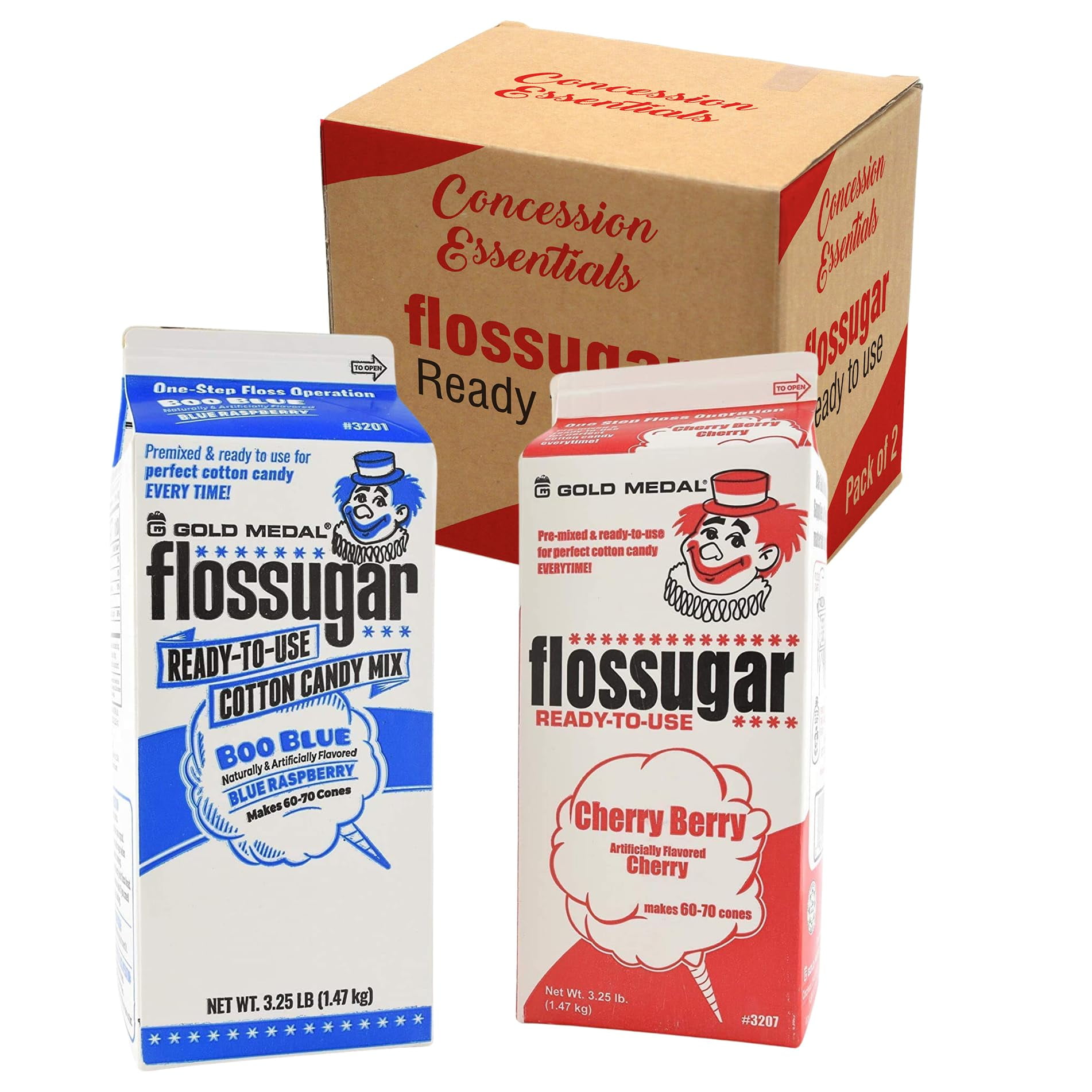 Concession Essentials - CE ESF27 2 Pack Sugar Cherry and Blueberry 2 ...