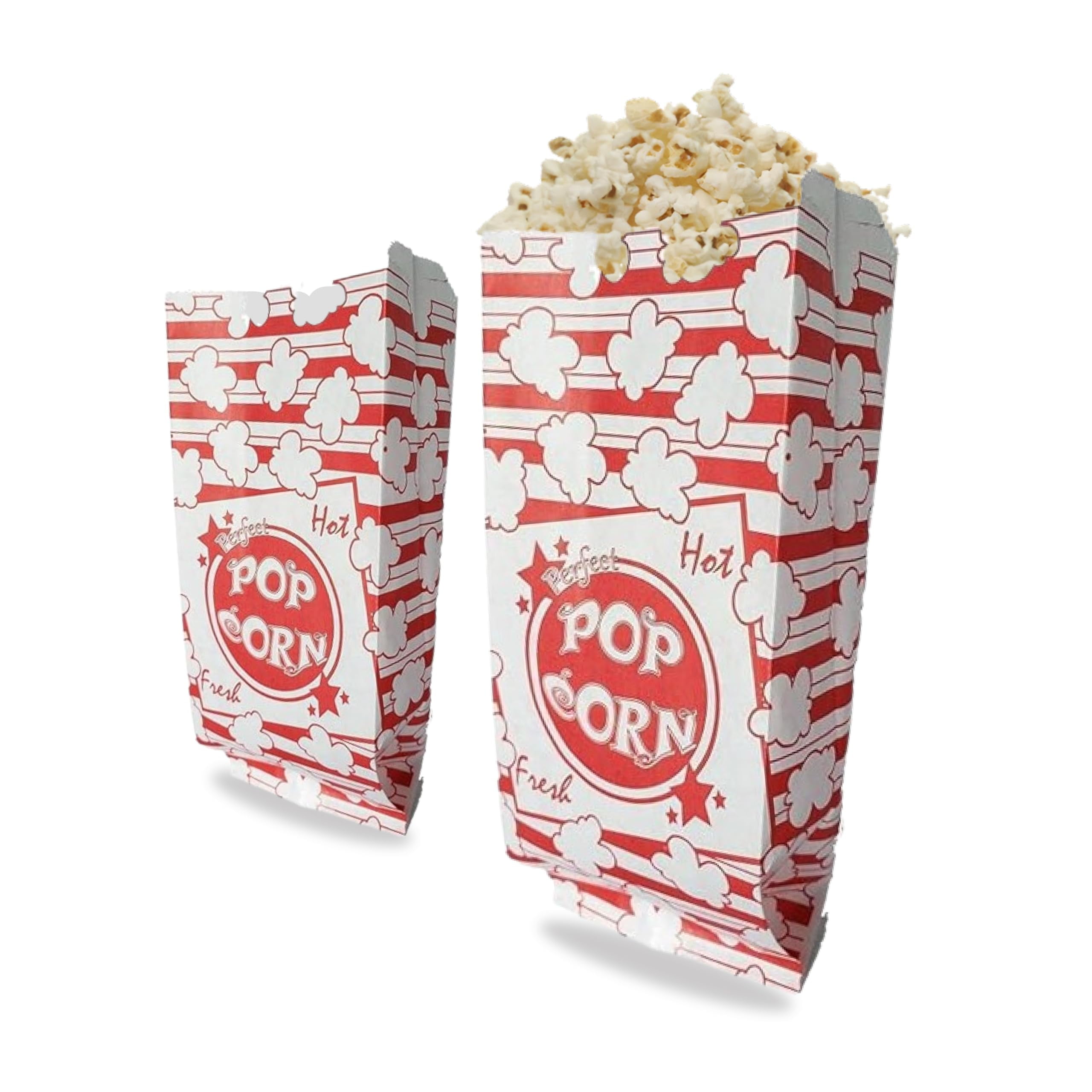 Concession Essentials Paper 1 Oz Printed Popcorn Bags. Pack of 125 ...