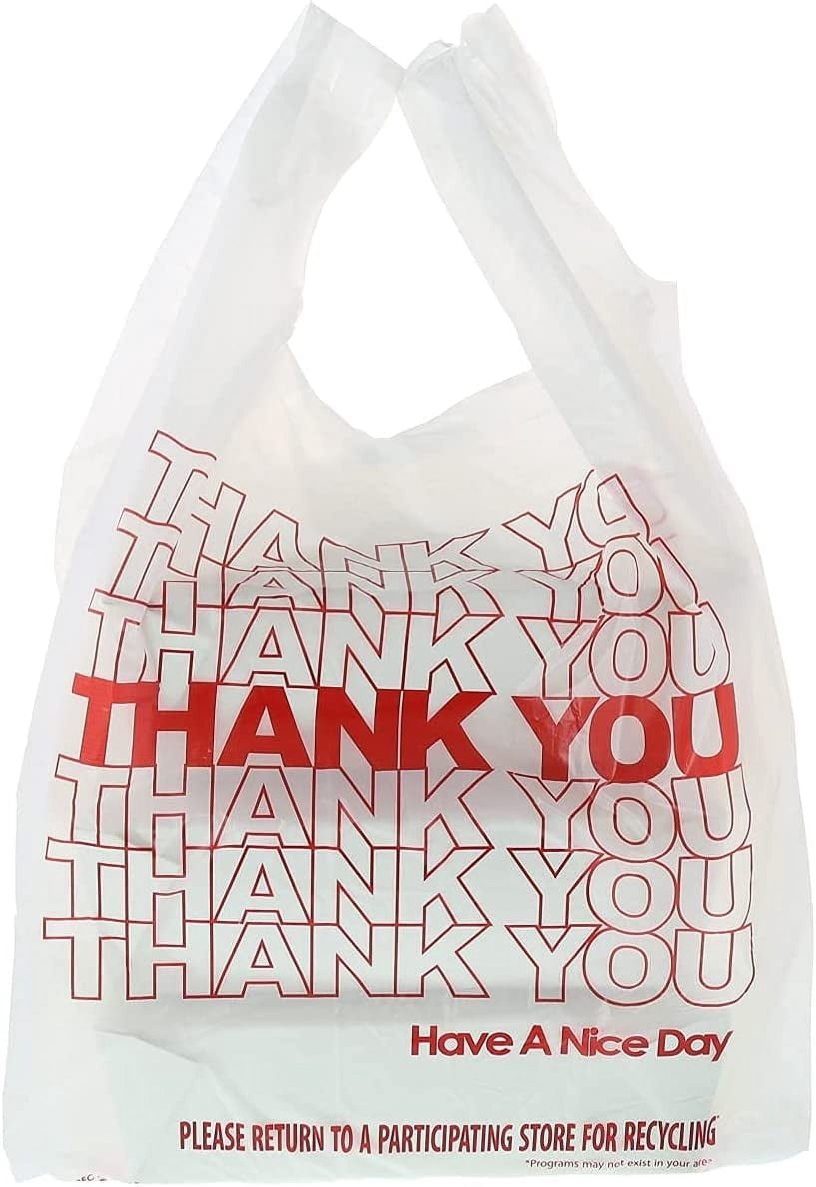 Concession Essentials Durable Plastic Thank You Bags, 200ct Packaging ...