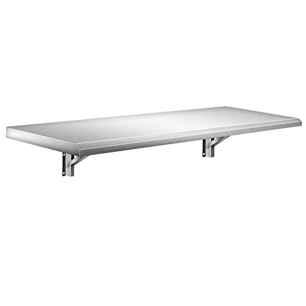 Concession Shelf 48" X 12", Stainless Steel Drop Down Folding Serving ...