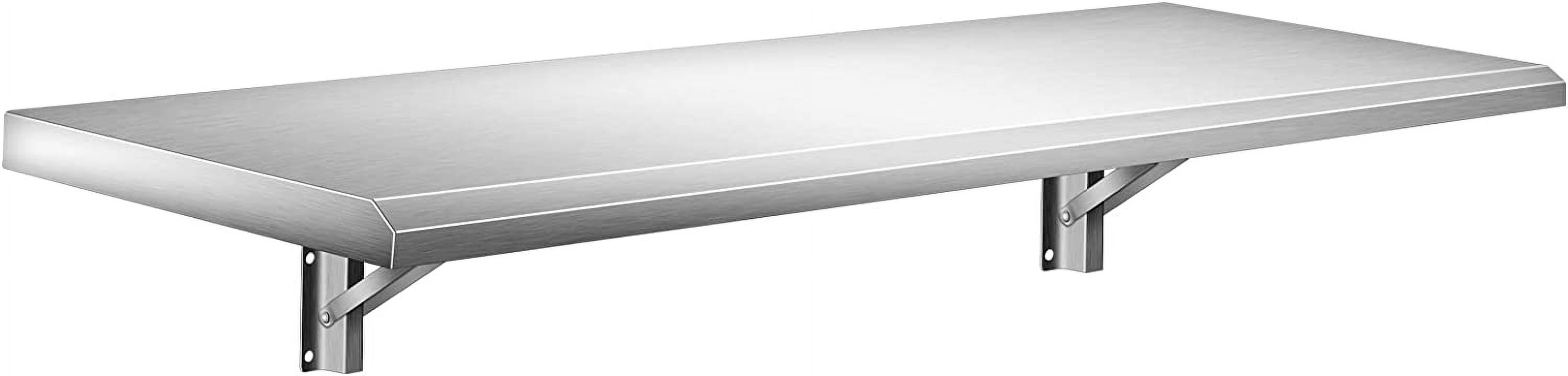 Concession Shelf 48L x 12W Inch, Stainless Steel Drop Down Folding ...