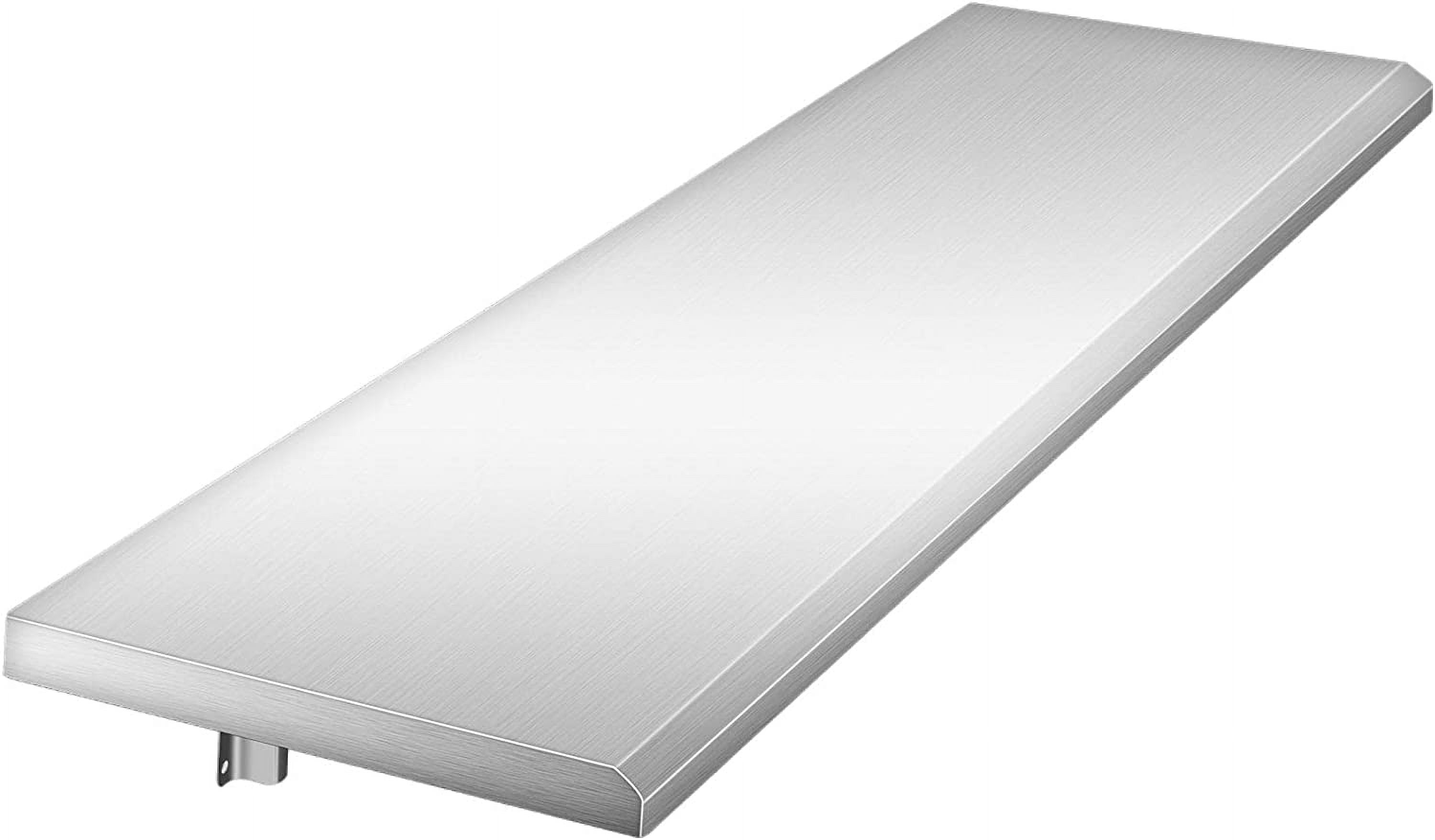 Concession Shelf, Stainless Steel 48L x 12W Drop Down Folding Serving ...