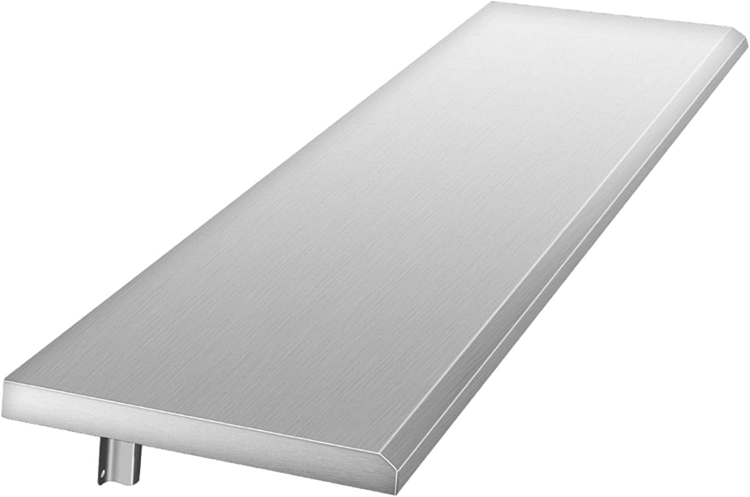 Concession Shelf, Stainless Steel 72L x 12W Drop Down Folding Serving ...