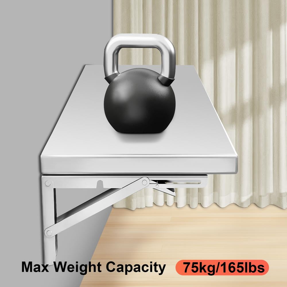 Concession Shelf Stainless Steel Food Serving Shelves 36" x 12" Wall ...