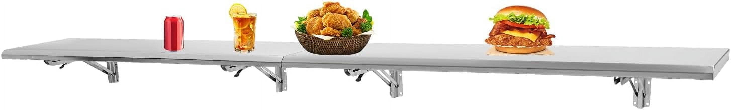 Concession Shelf, Stainless Steel Wall Folding Table, Drop Down ...