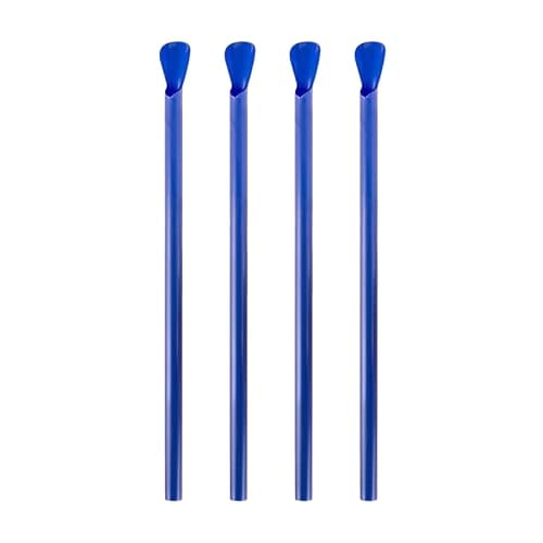 Concession Spoon Straws. All Blue in color. Pack of 200 count. 7. 5 ...