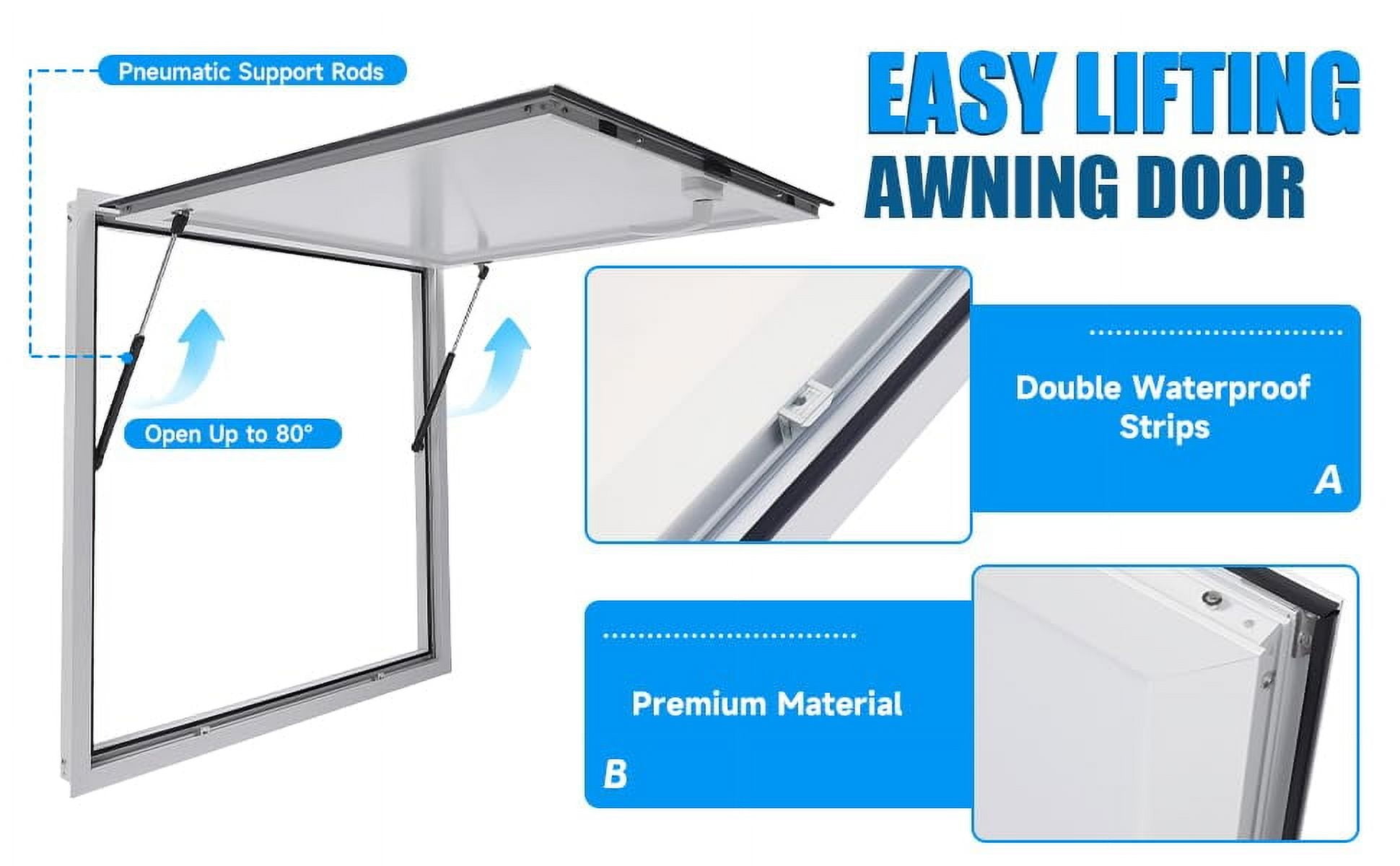 Concession Window, 36 x 24 inch Aluminum Alloy Food Truck Window ...