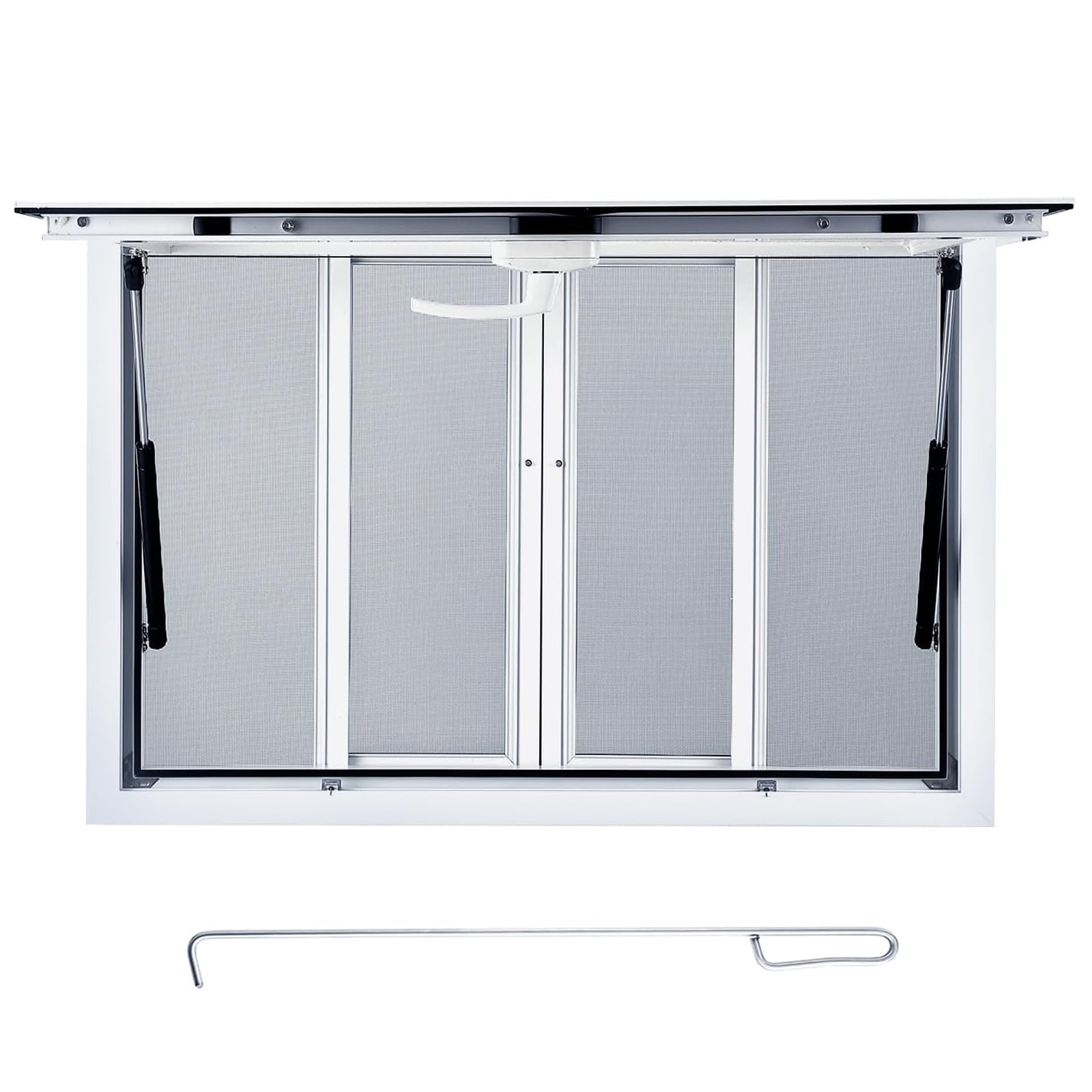 Concession Window 36"x36" Aluminum Alloy Concession Serving Window with ...