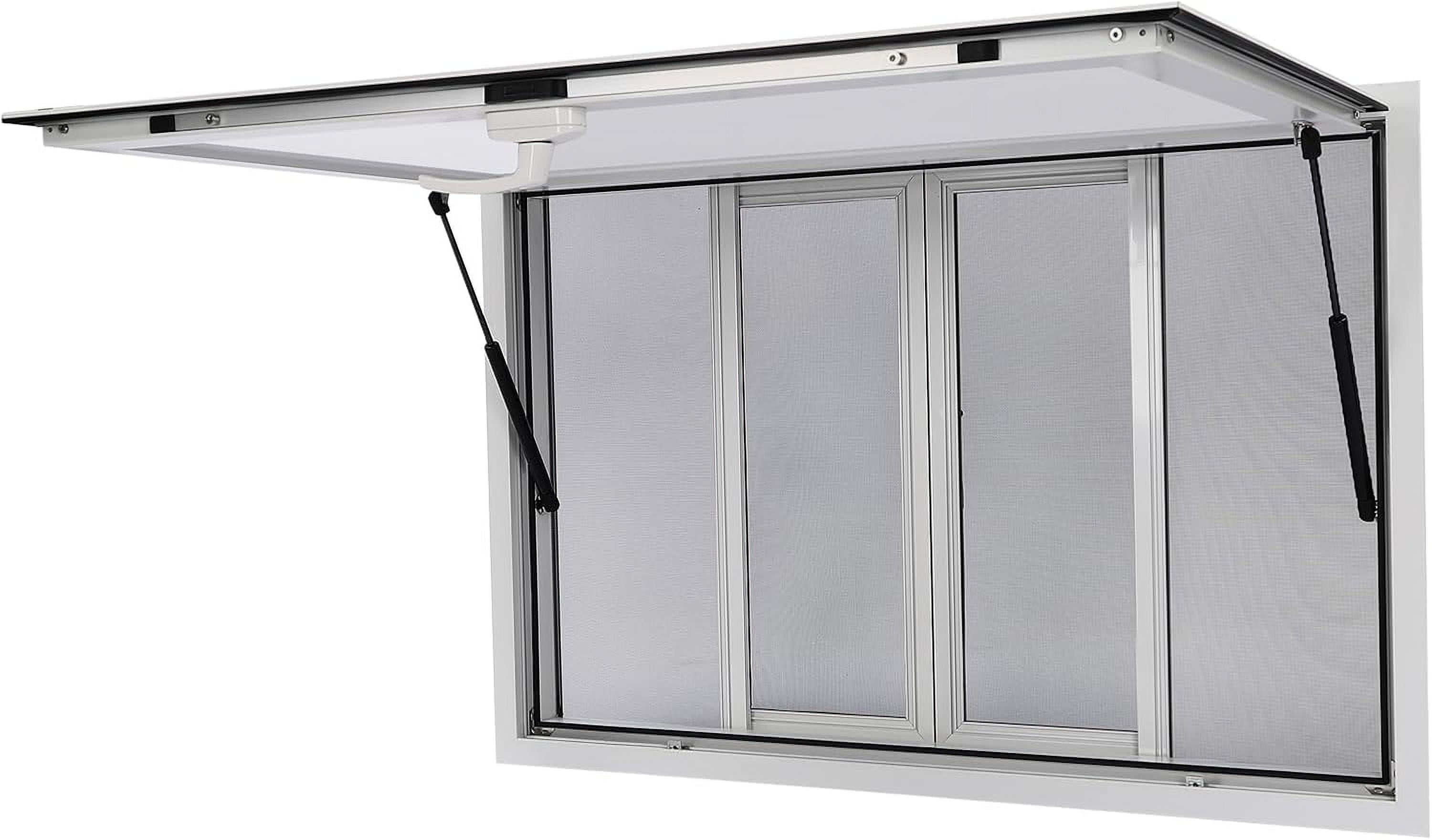Concession Window 45 * 30in, Aluminum Alloy Food Truck Window with 4 ...