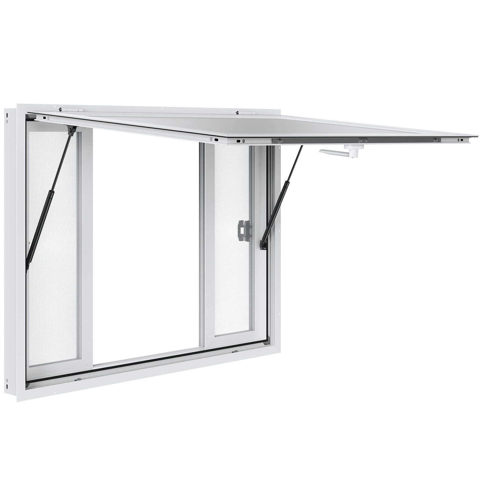 Concession Window 48"x36", Aluminum Alloy Food Truck Service Window ...