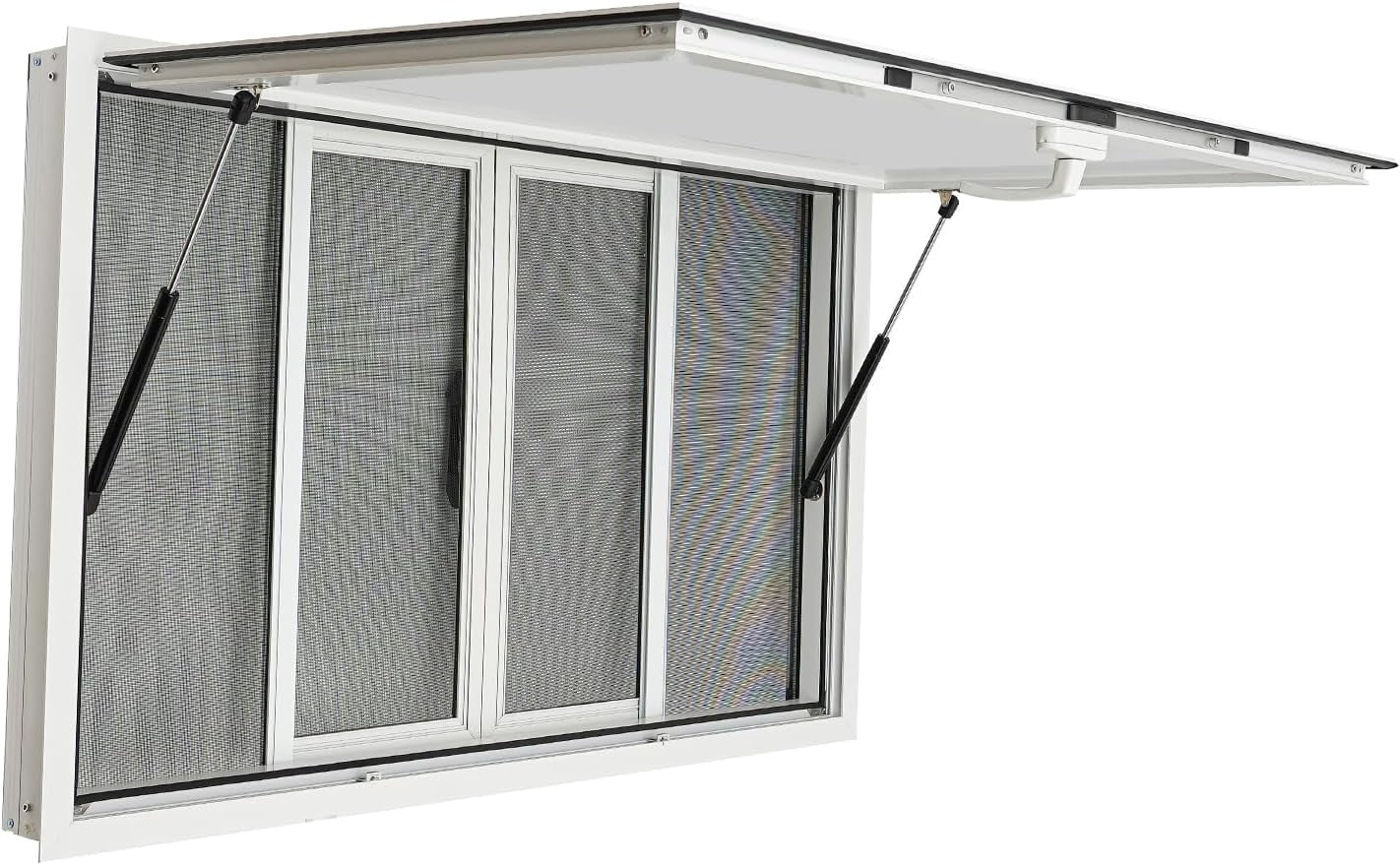 Concession Window, Aluminum Alloy Food Truck Service Window with 4 ...