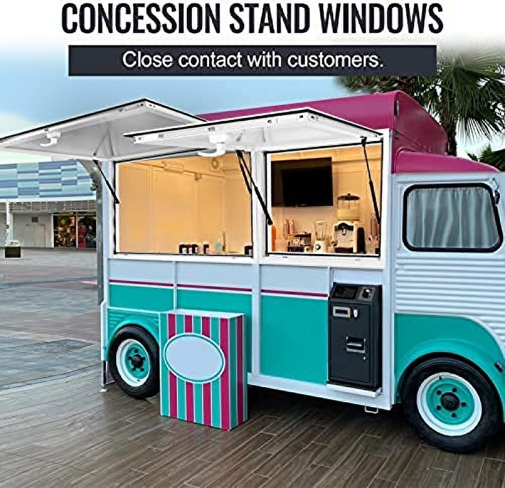 Concession Window, Concession Stand Serving Window Door with Double ...