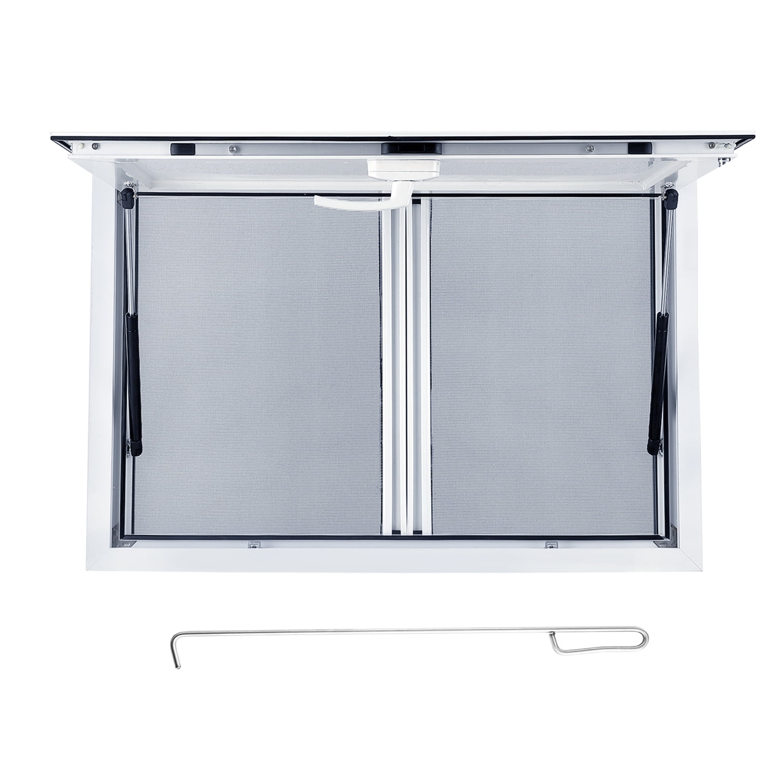 Concession Window, Food Truck Service Window with 2 Horizontal Sliding ...