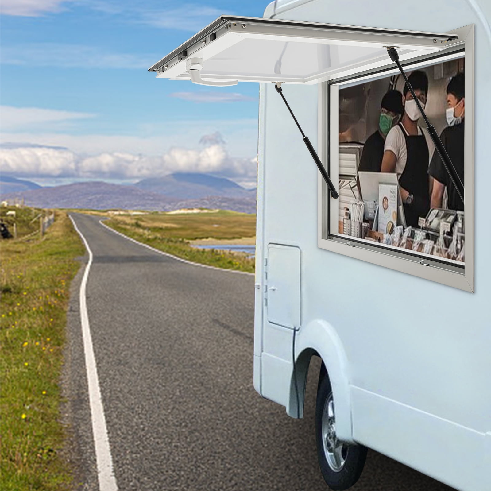Concession Window for Food Truck, Food Truck Service Window Concession ...