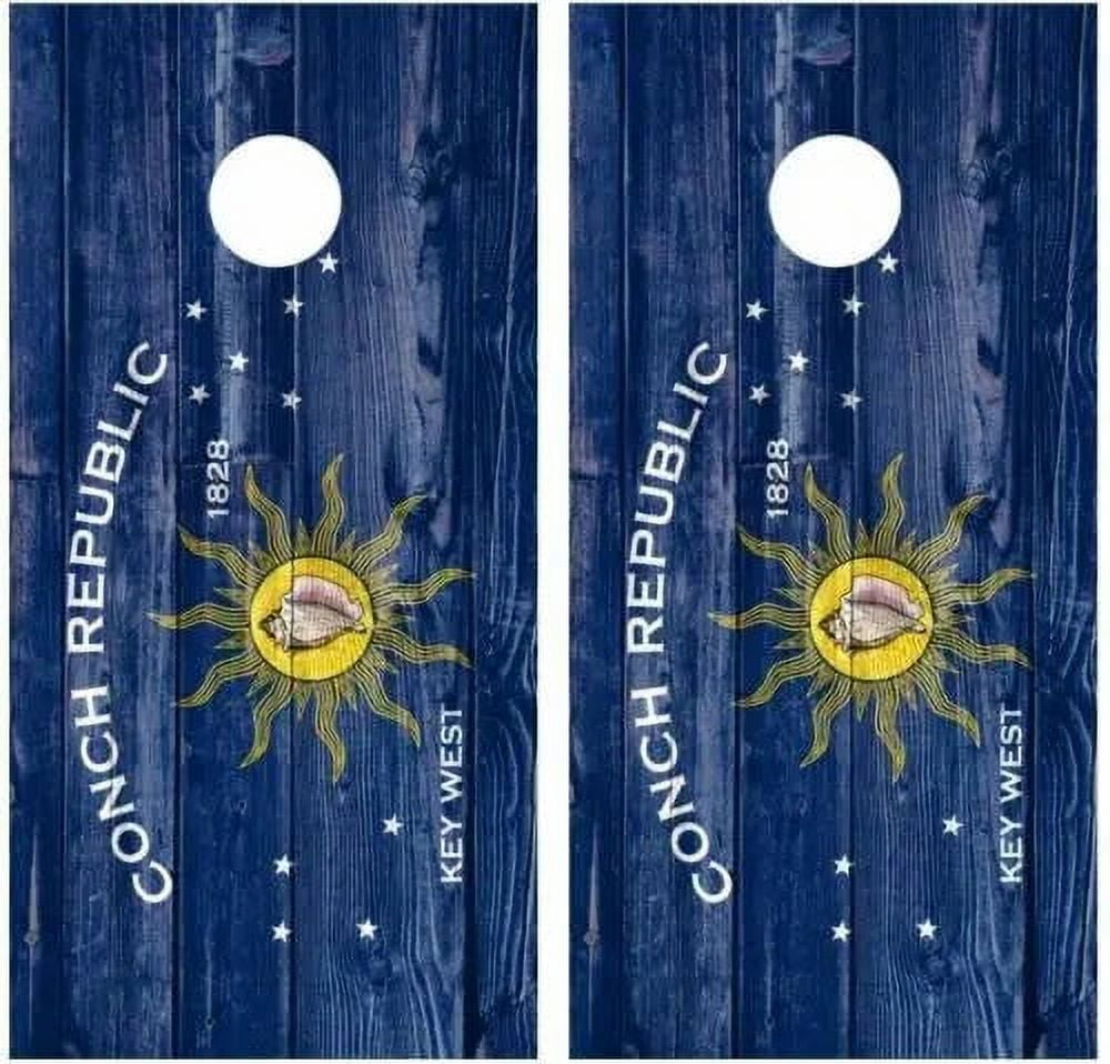 Conch Republic Barnwood Cornhole Wood Board Skin Wrap - Walmart.com