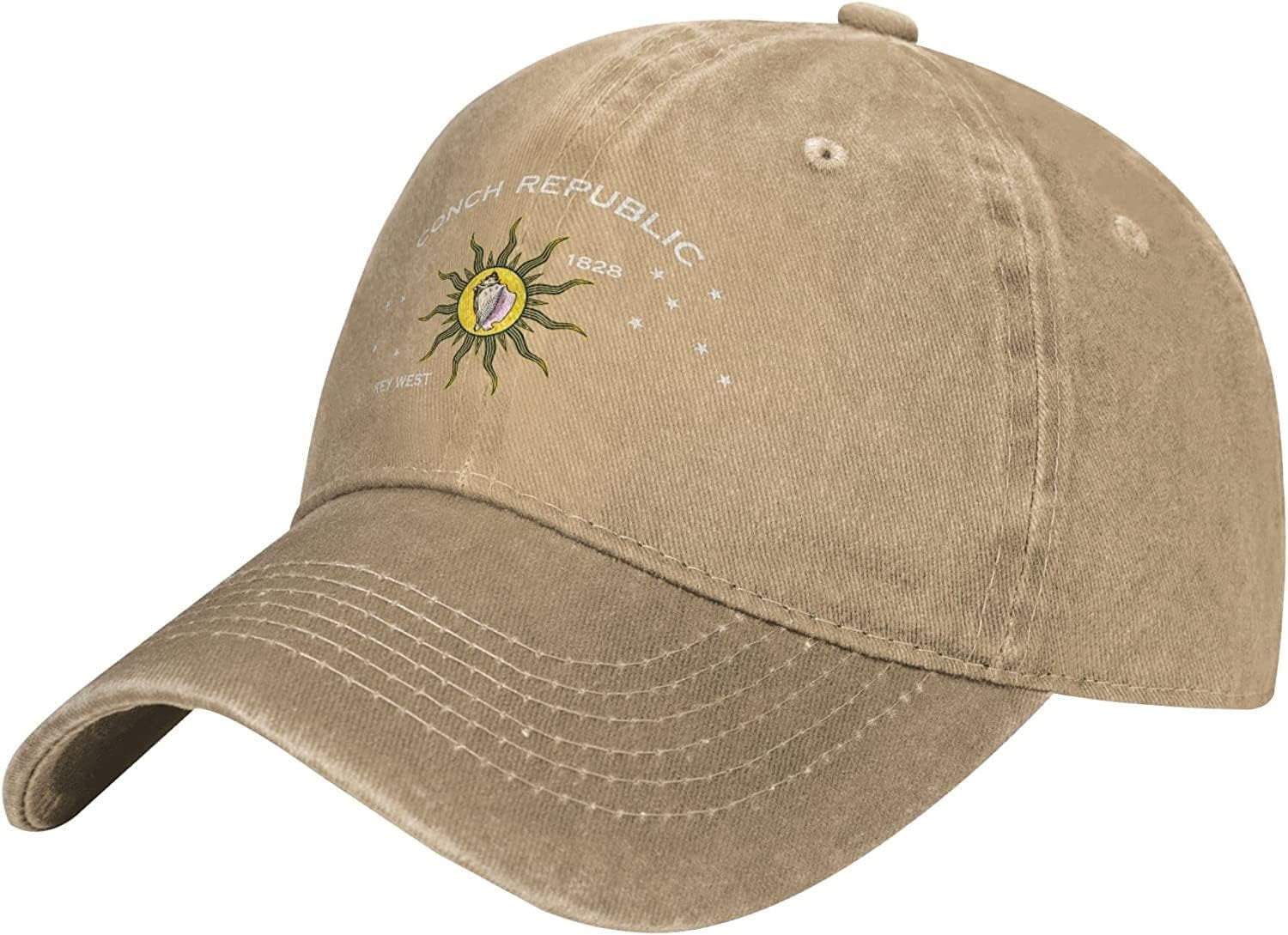 Conch Republic Key West 1828 Baseball Caps Unisex Adjustable Sun Hat ...