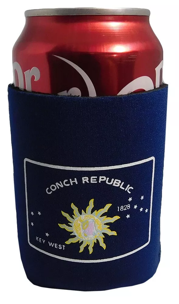 Conch Republic Key West Blue Collapsible Insulated Can Jacket - Walmart.com