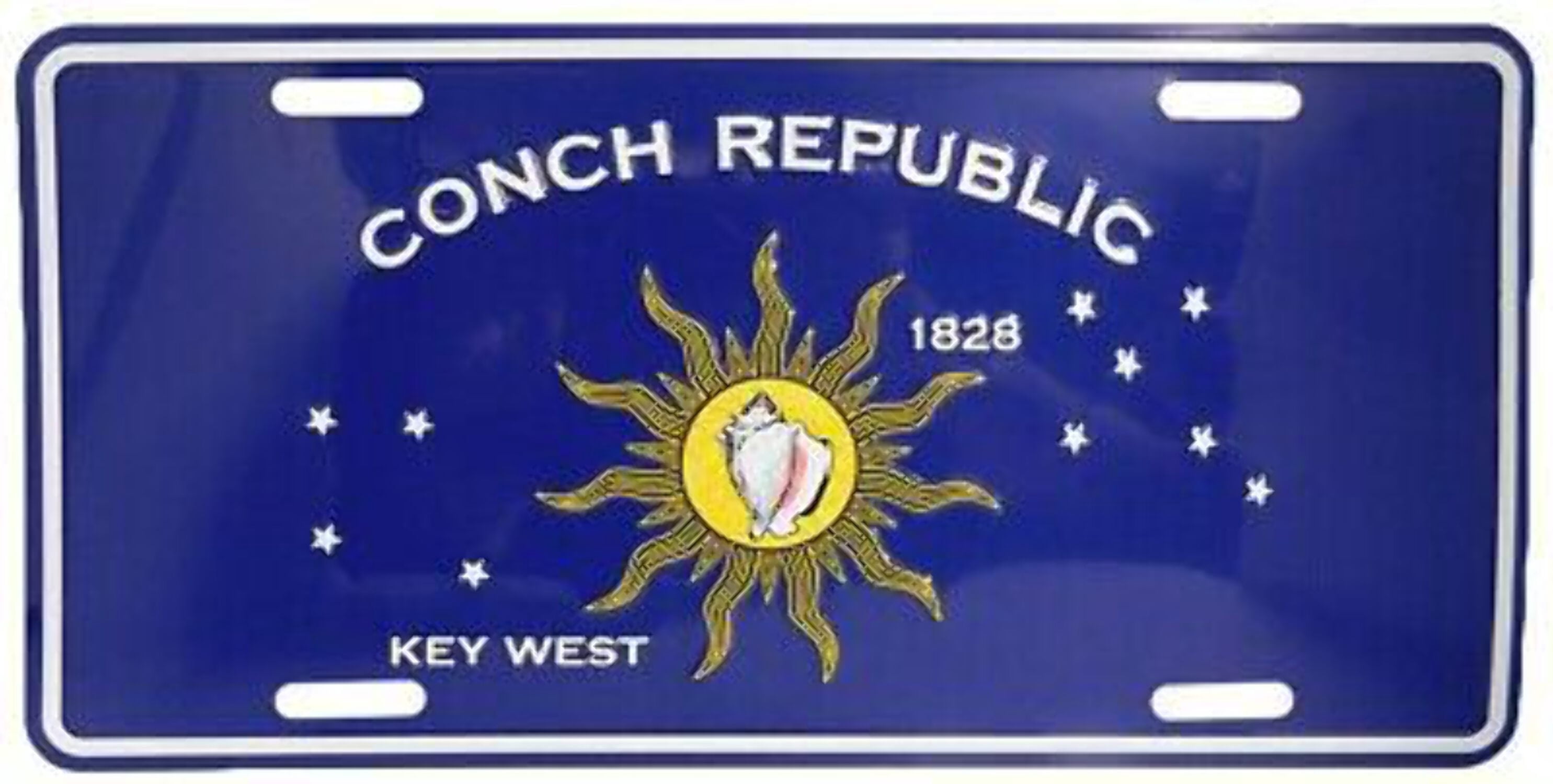 Conch Republic of Key West Official License Plate 100% ALUMINUM 3D ...