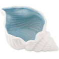 Conch Shape Ceramic Jewelry Tray, Aqua Shell Trinket Tray Seashell ...