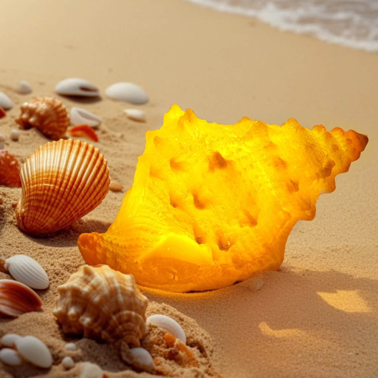 Conch Shell Night Lights USB Powered 3 Lighting Mode Color Changing ...