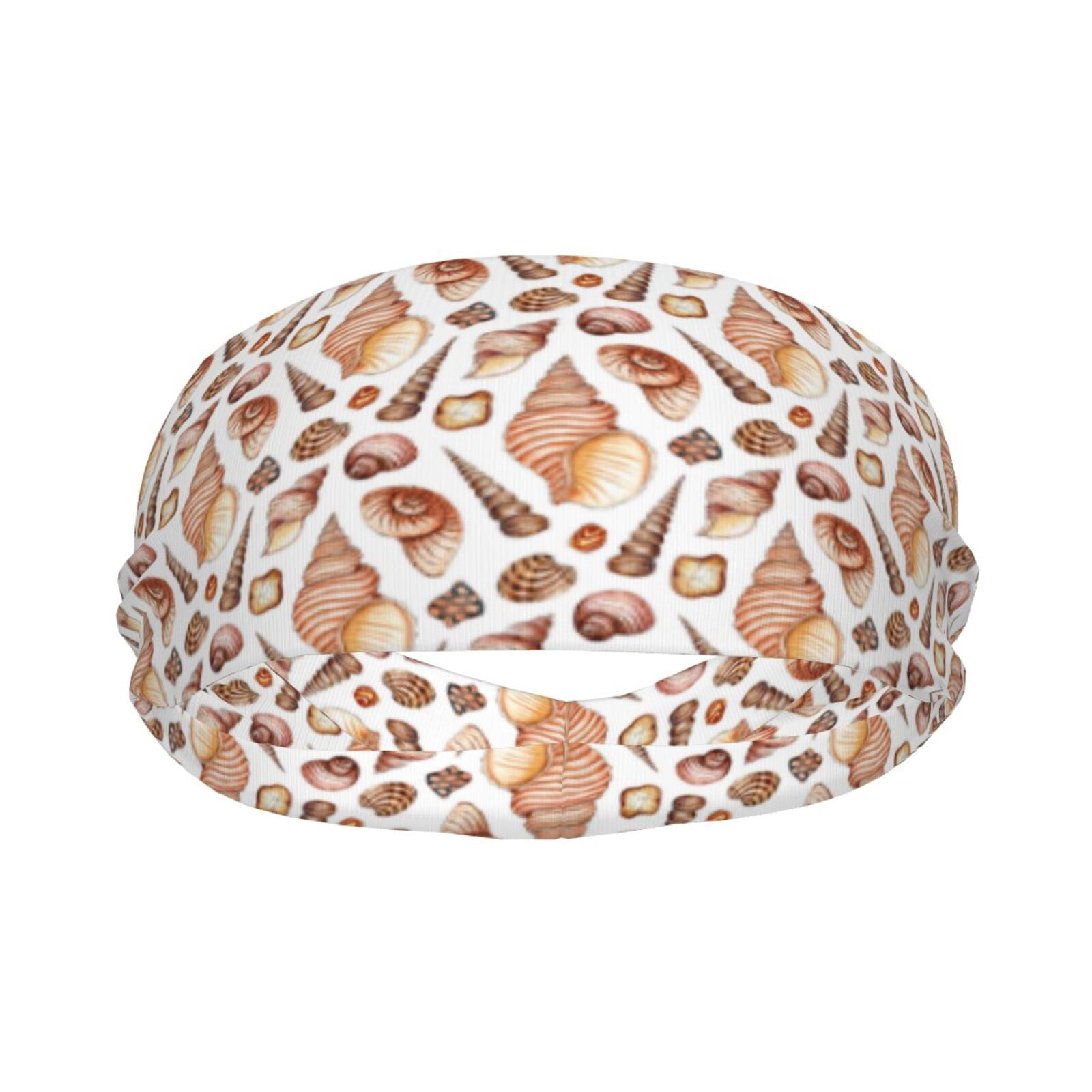 Conch Shell No.J919 Headbands for Women/Men, Elastic Wide Soft Sweat ...