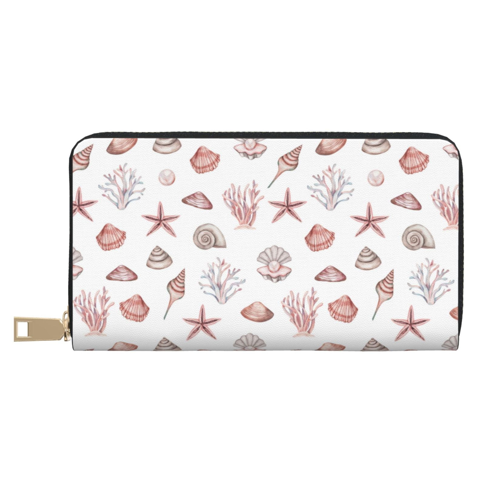 Conch Shell No.J933 Wallet Women, Leather Bifold Multi Card Wallet ...