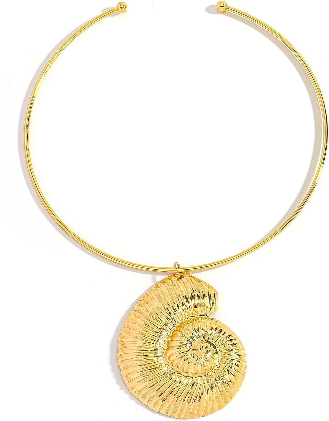 Conch Shell Open Collar Necklace for Women, Marine Sea Witch Shell ...