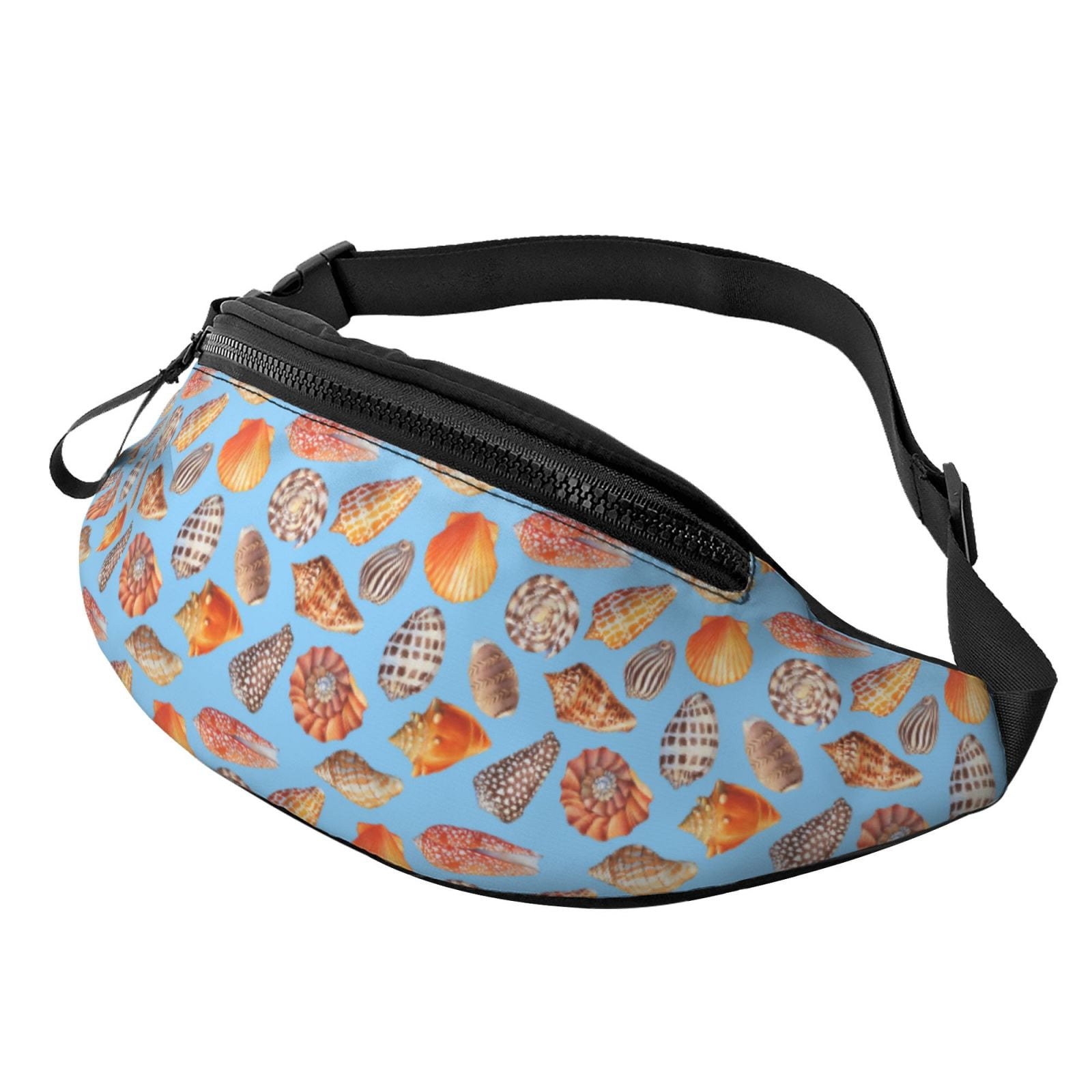 Conch Shell Print Fanny Packs Waist Bag Crossbody Bags for Women Men ...