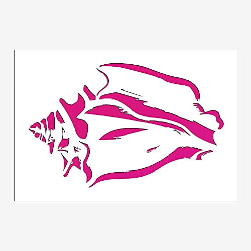 Conch Shell Stencil Reusable Sturdy Flexible Transparent 12 x 18.75 ...