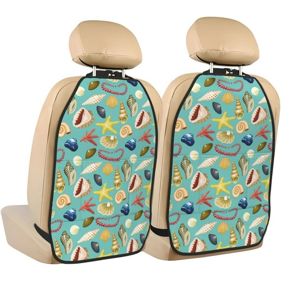 Conch Shells Print No.9020 Mats Back Seat Protectors, Car Seat ...