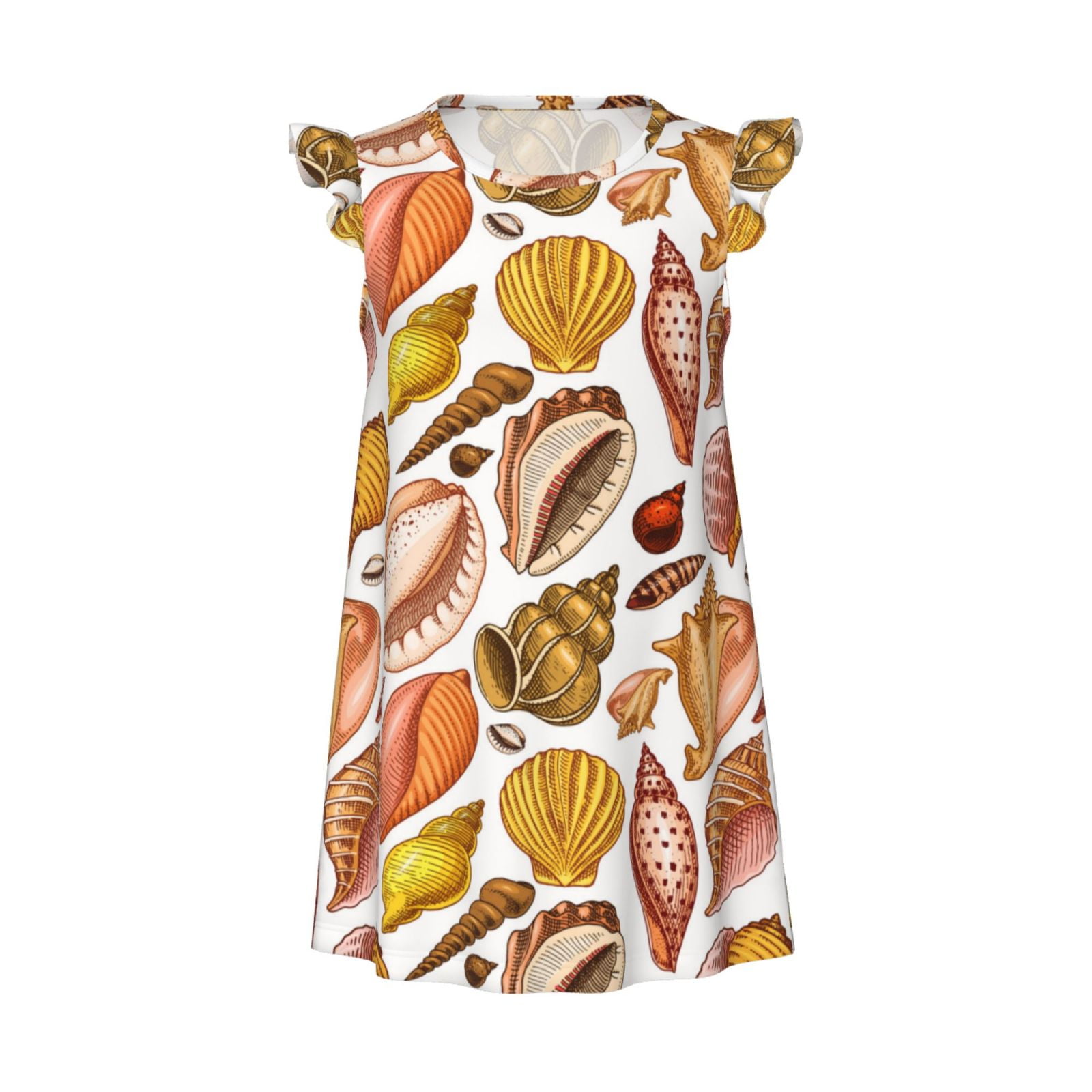 Conch Shells Print No.9021 Girls Nightgowns, Pajamas for Girls, Soft ...