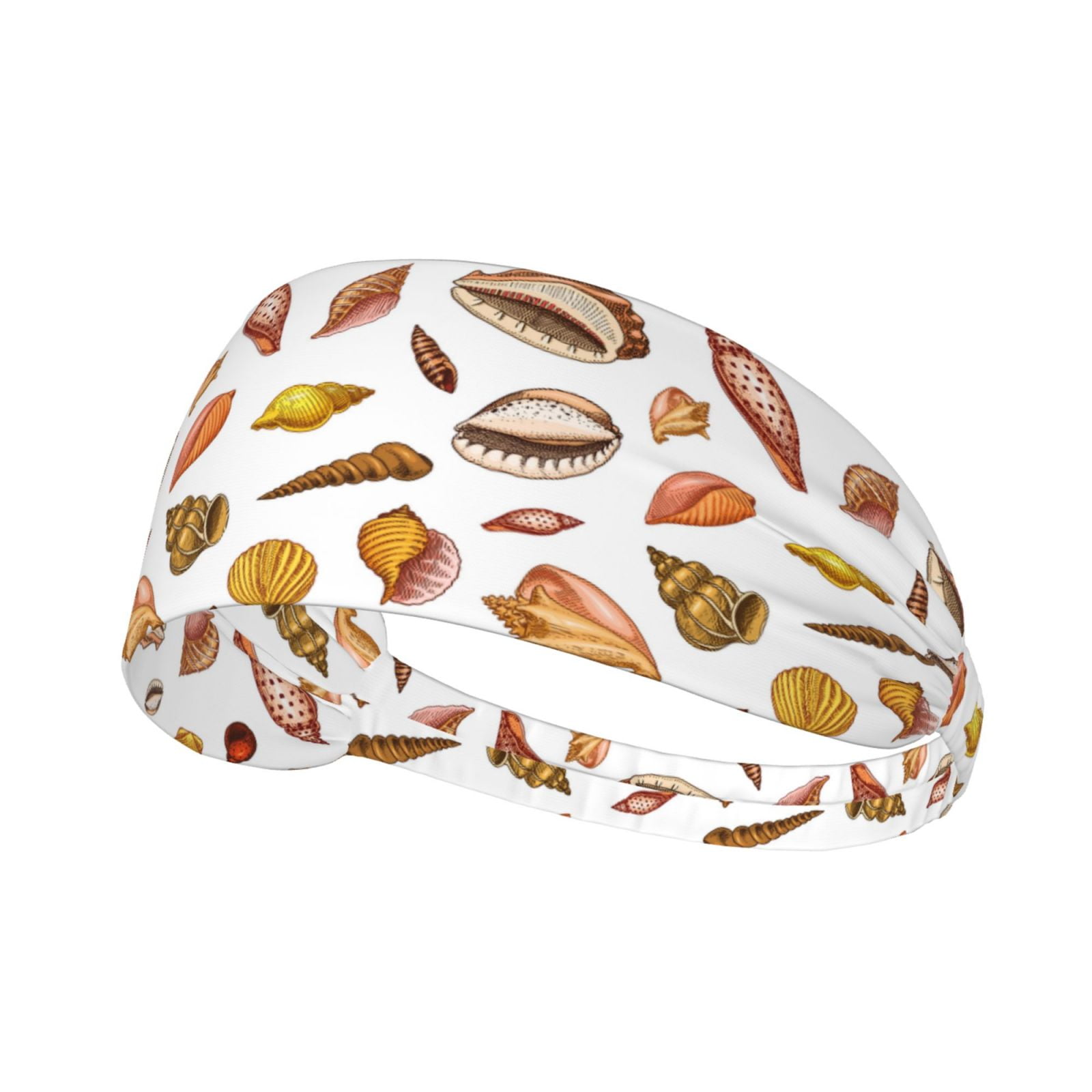 Conch Shells Print No.9022 Headbands for Women Men, Workout Elastic ...