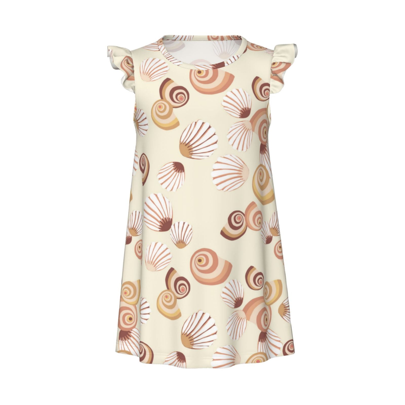 Conch Shells Print No.9032 Girls Nightgowns, Pajamas for Girls, Soft ...