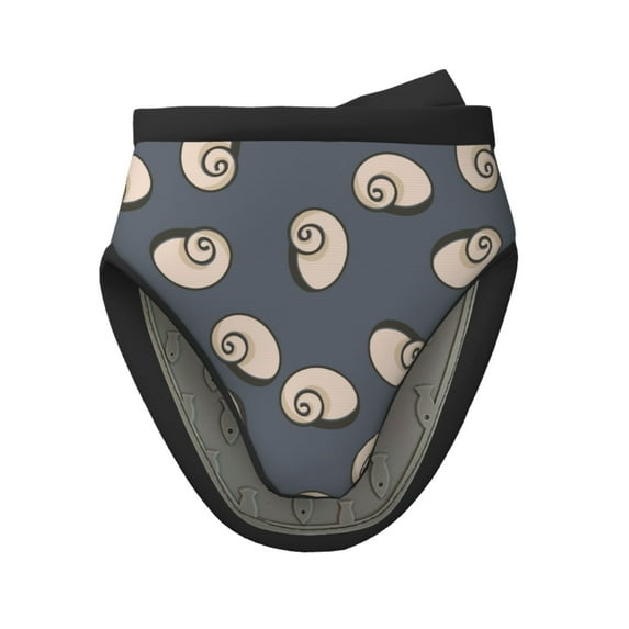 Conch Shells Print No.9035 Oven Mitts Heat Resistant, Soft Lining ...