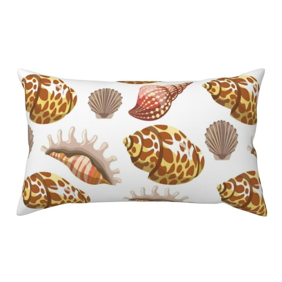 Conch Shells Print No.9042 King Pillow Cases Standard Size - 20x36in Envelope Closure Microfiber ...