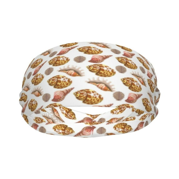 Conch Shells Print No.9042 Sports Headbands for Men/Women Workout ...